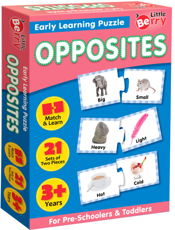 Early Learning Puzzle OPPOSITES - littlelearns.com